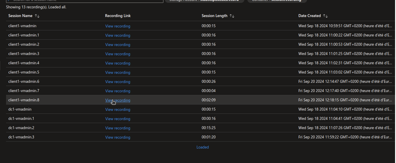 Azure Bastion Premium : Tout sur l’enregistrement de sessions | Le blog ...